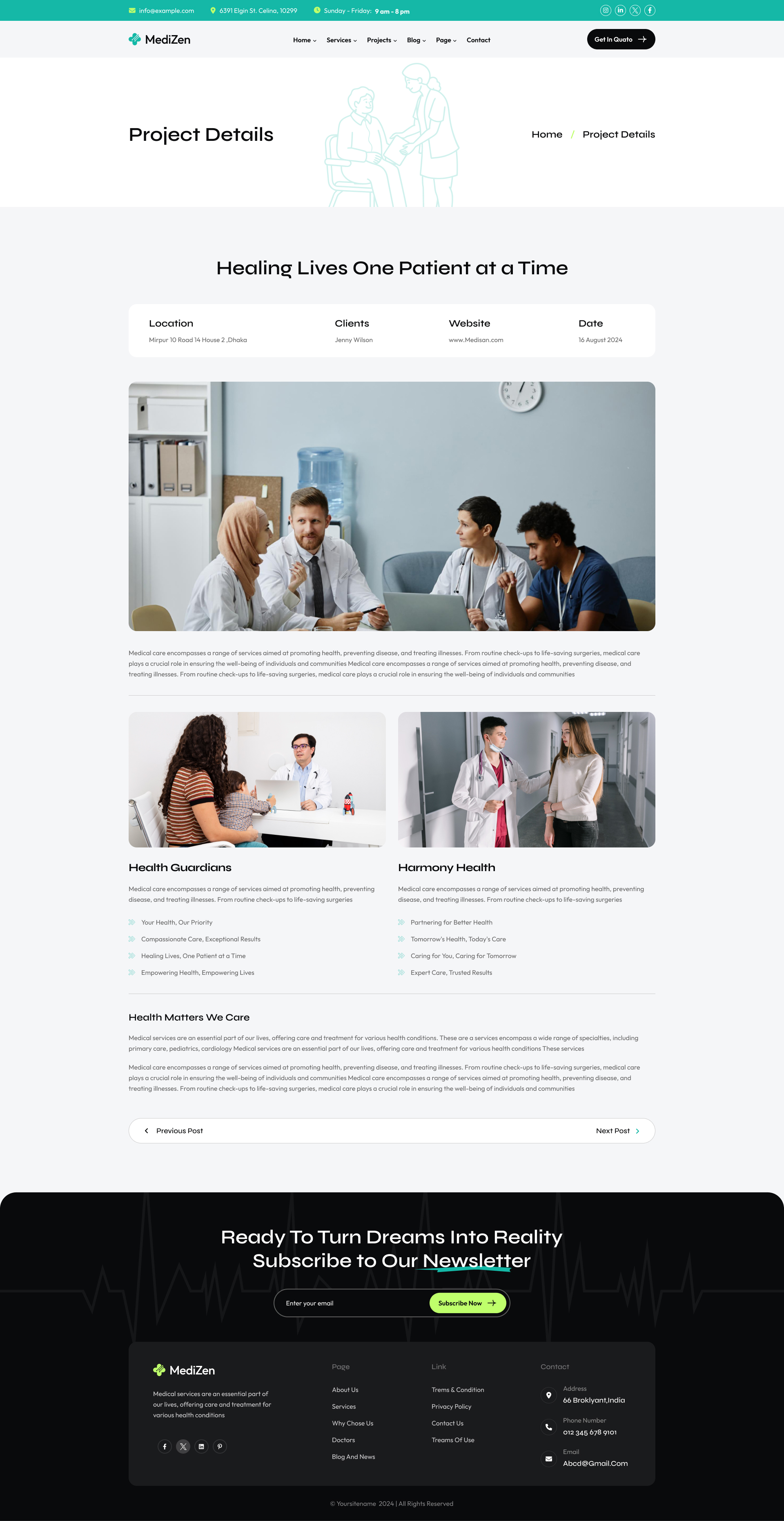MediZen - Health & Medical Figma Template by Mugli | ThemeForest