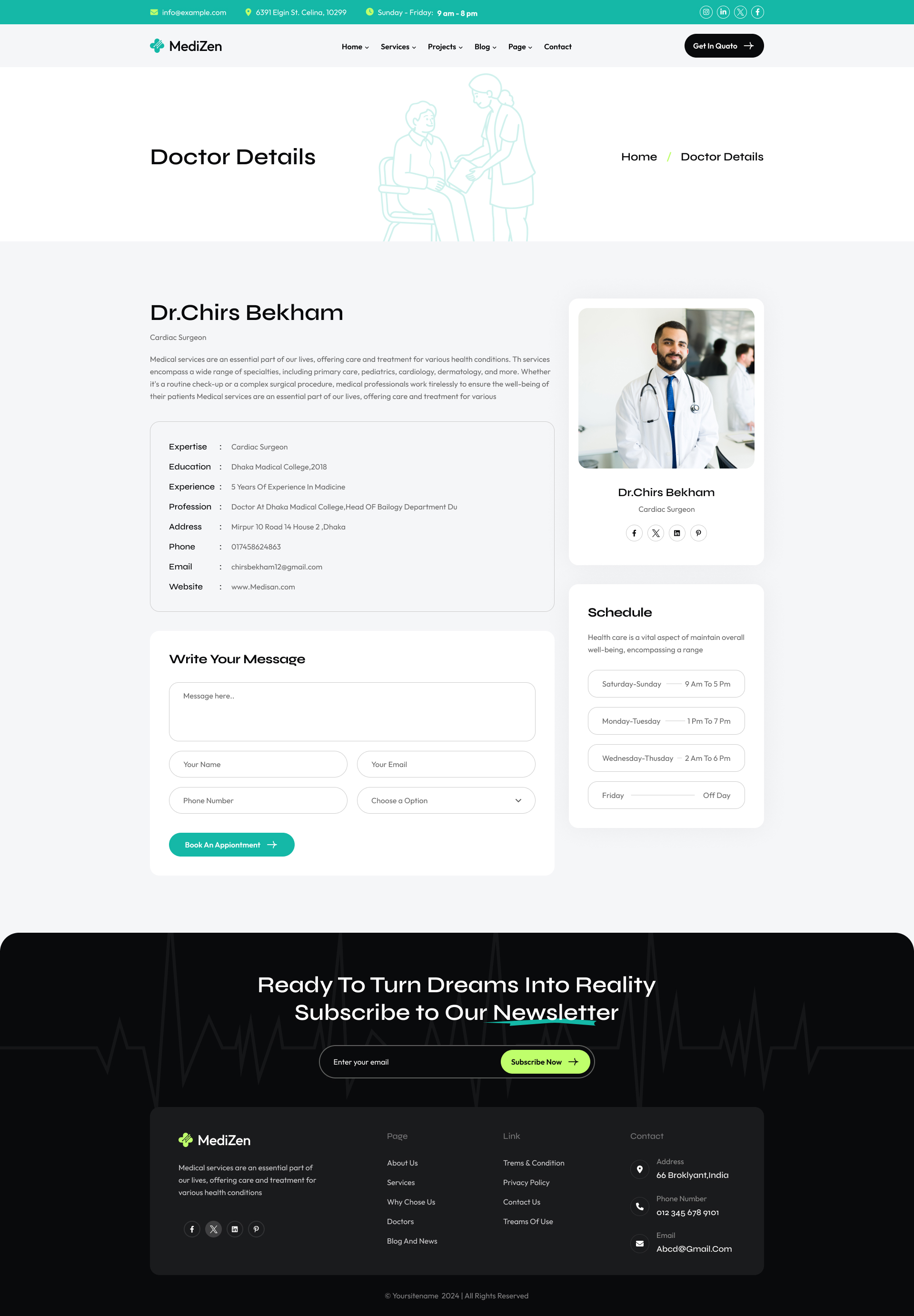 MediZen - Health & Medical Figma Template by Mugli | ThemeForest