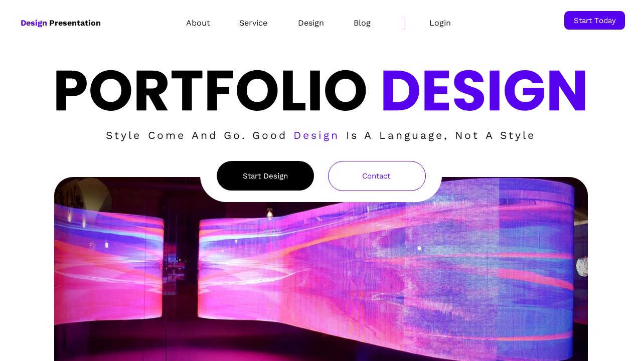 Portfolio Design - Design Powerpoint Templates, Presentation Templates