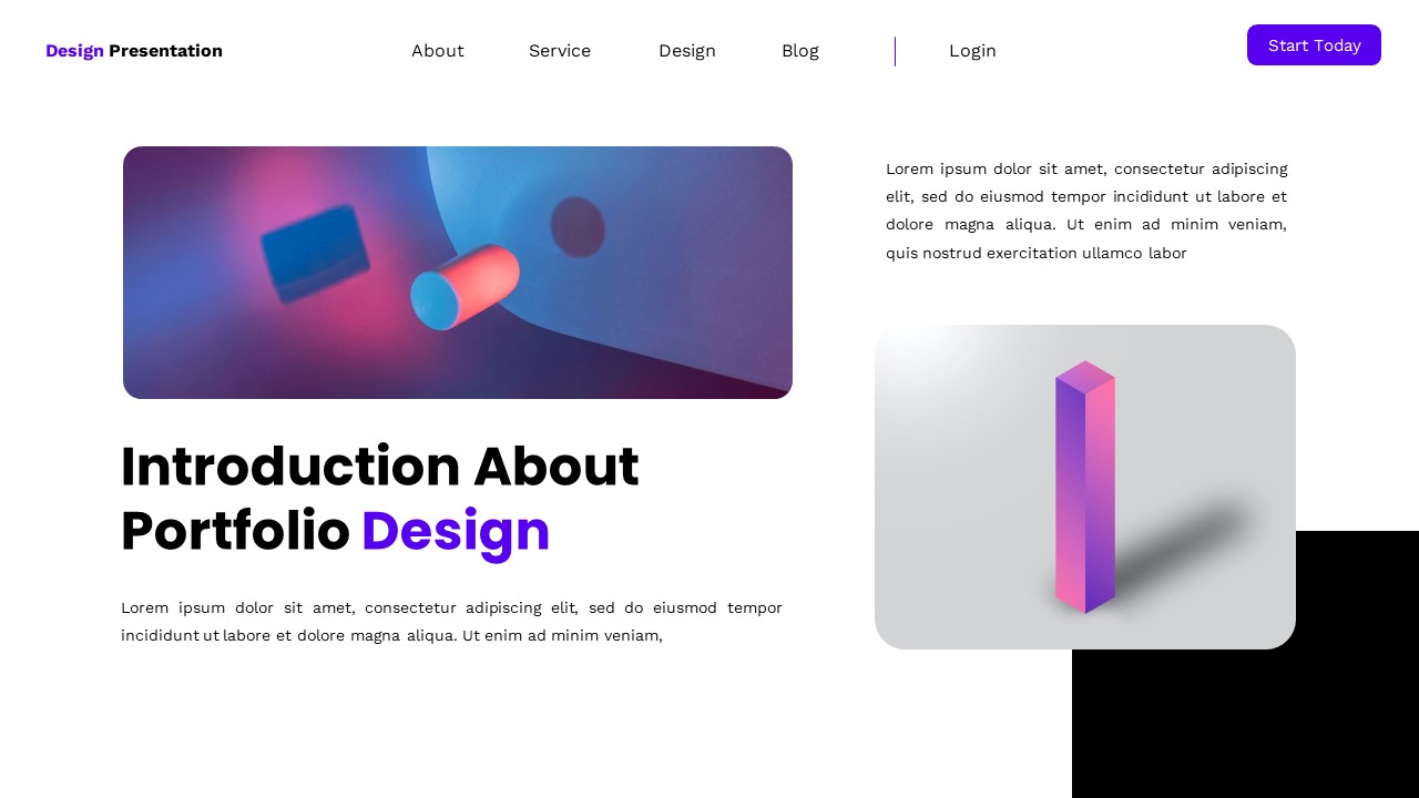 Portfolio Design - Design Powerpoint Templates, Presentation Templates
