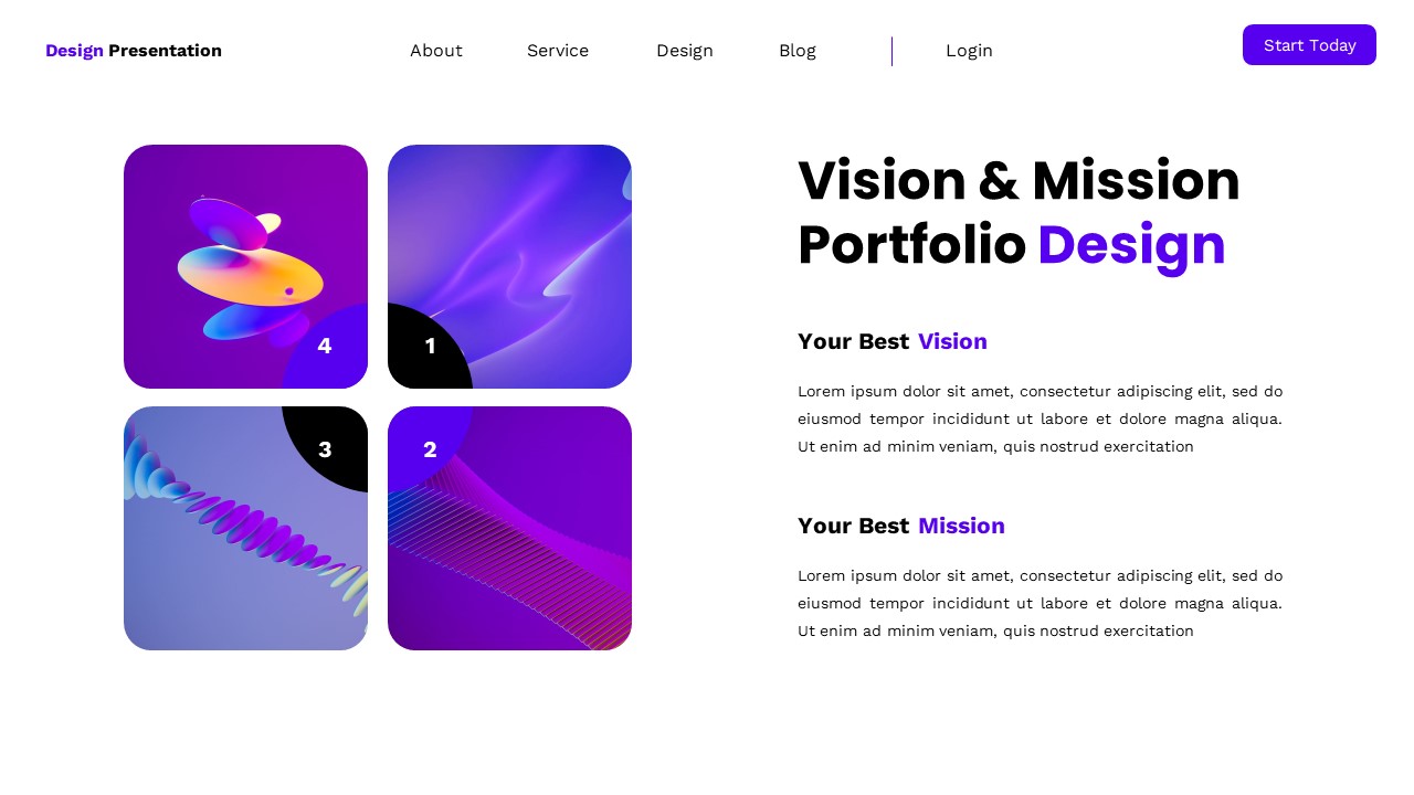Portfolio Design - Design Powerpoint Templates, Presentation Templates