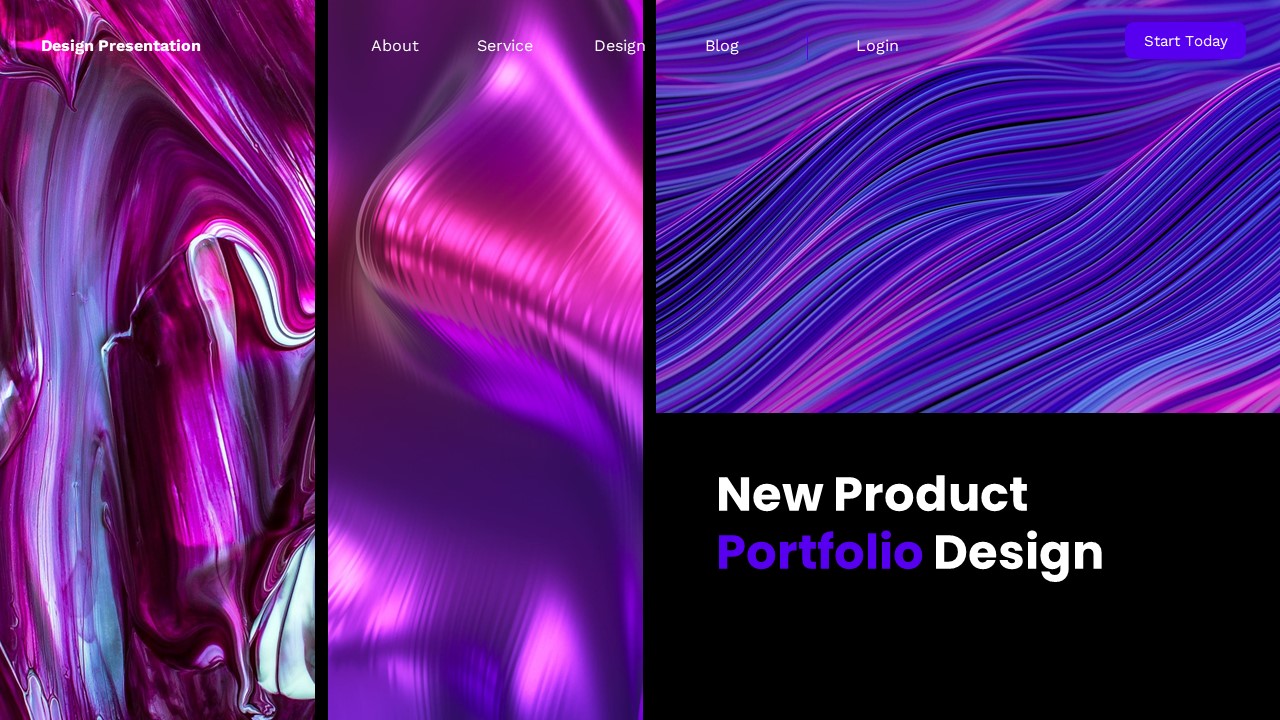 Portfolio Design - Design Powerpoint Templates, Presentation Templates
