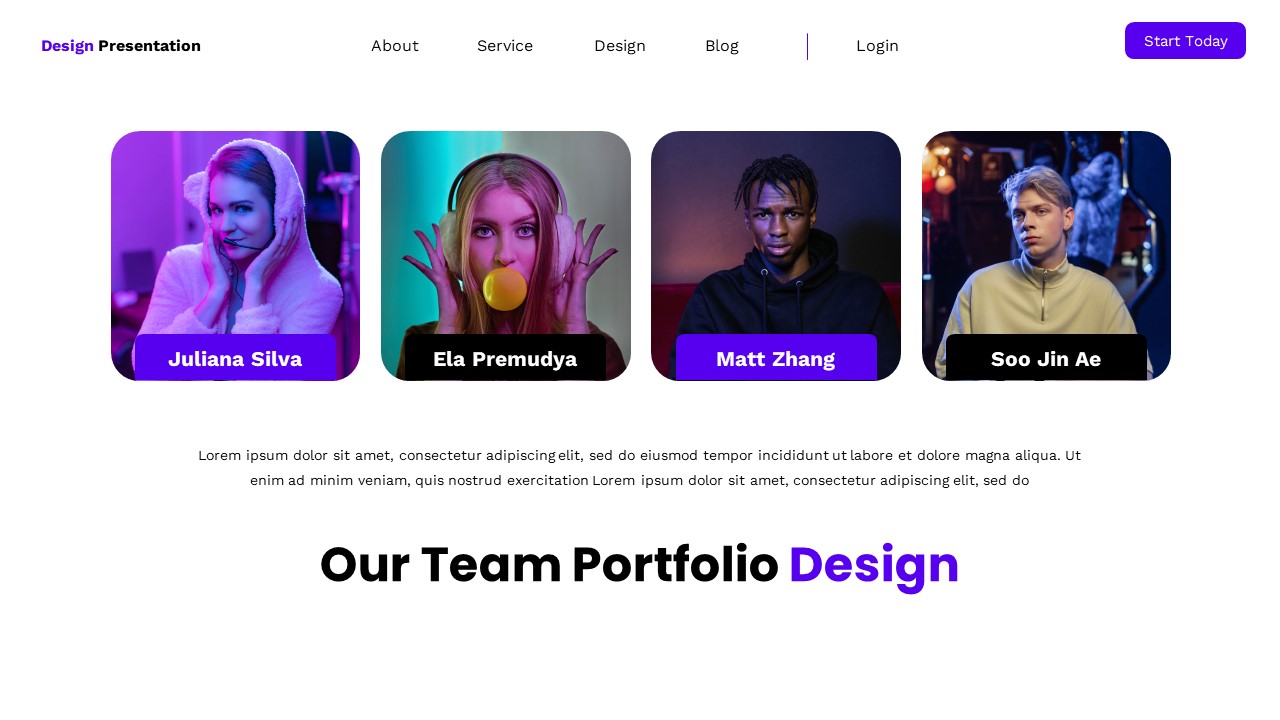 Portfolio Design - Design Powerpoint Templates, Presentation Templates