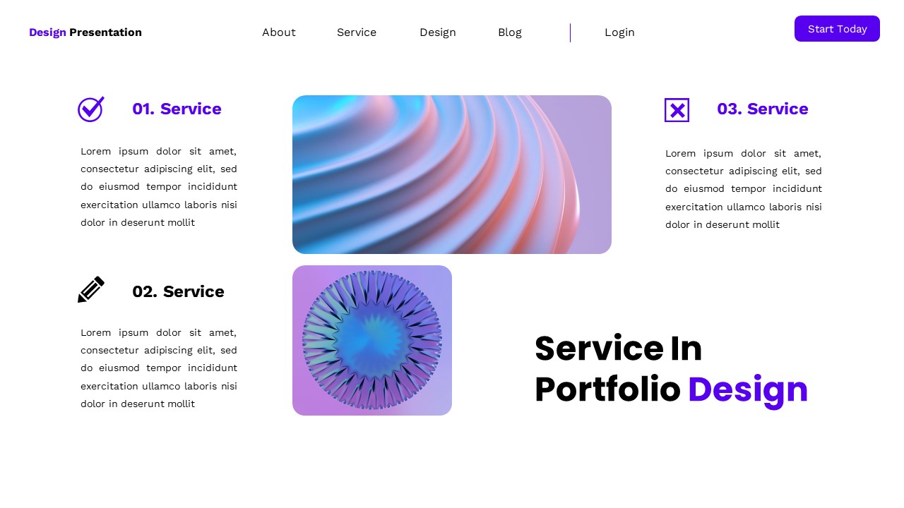 Portfolio Design - Design Powerpoint Templates, Presentation Templates