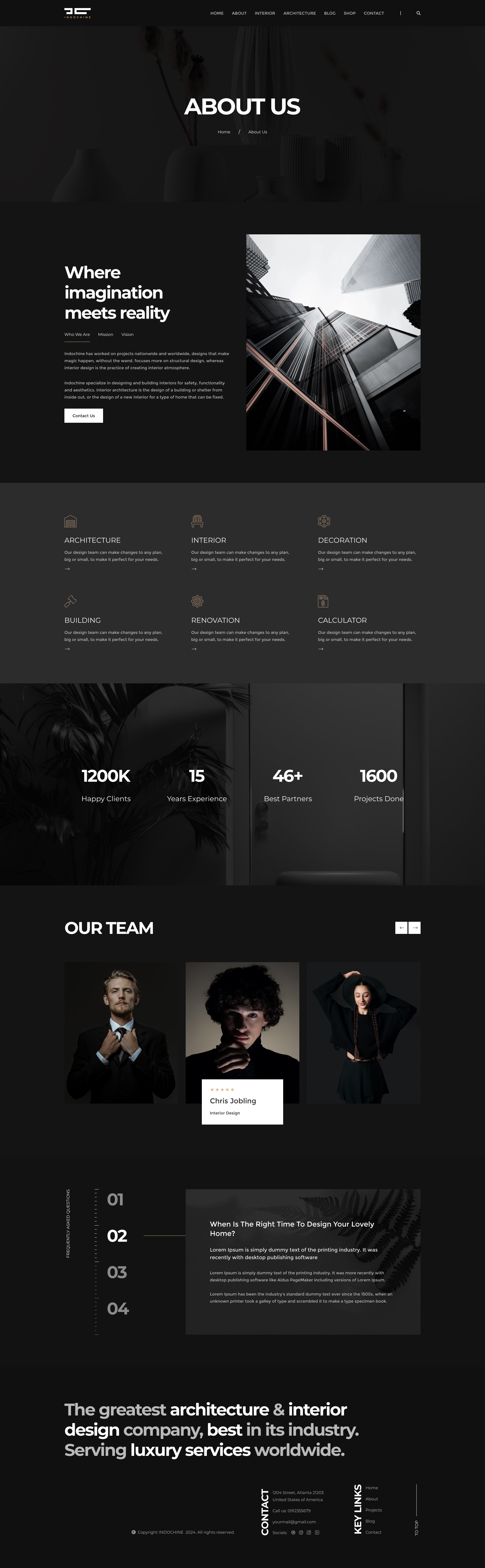 Indochine - Architecture and Interiors WordPress Theme by lohatheme