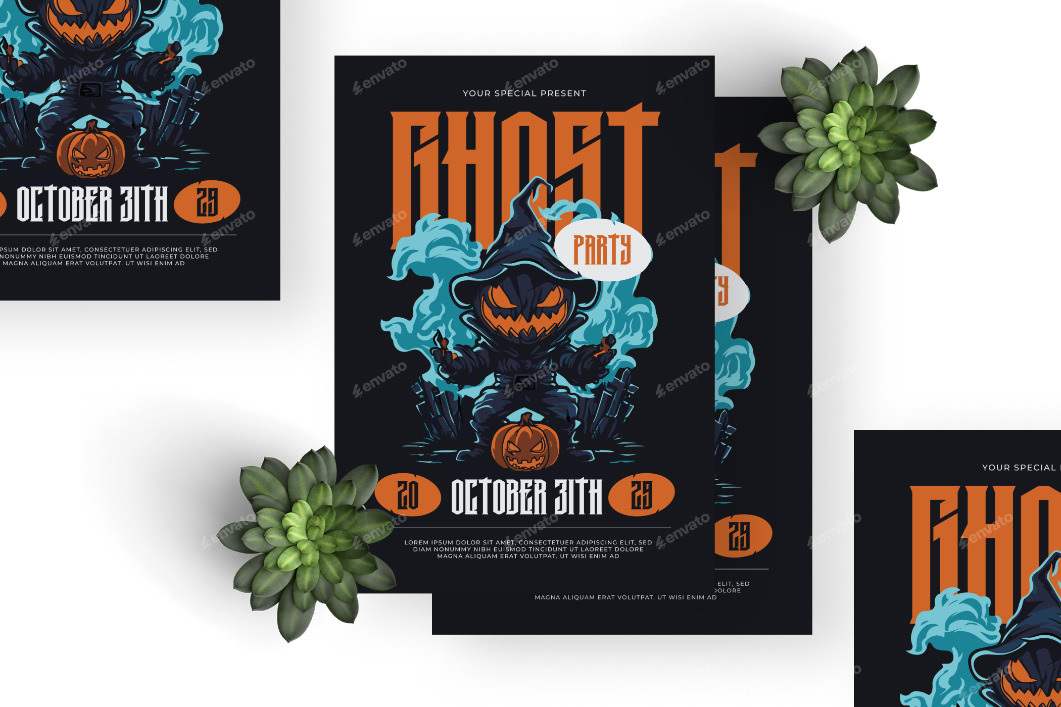 Ghost Party - Flyer Set, Print Templates | GraphicRiver