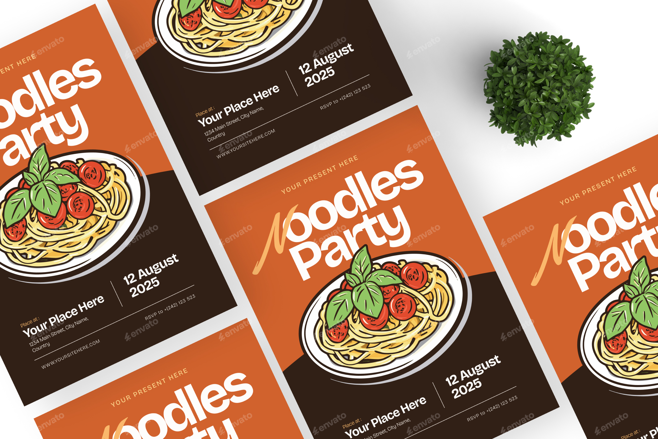Noodle Party - Flyer Set, Print Templates | GraphicRiver