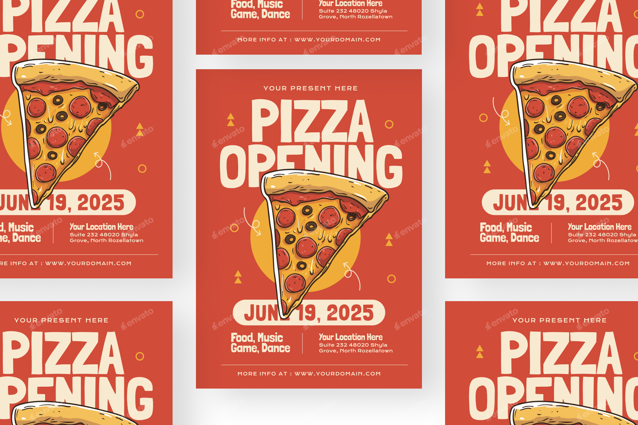 Opening Pizza Food - Flyer Set, Print Templates | GraphicRiver