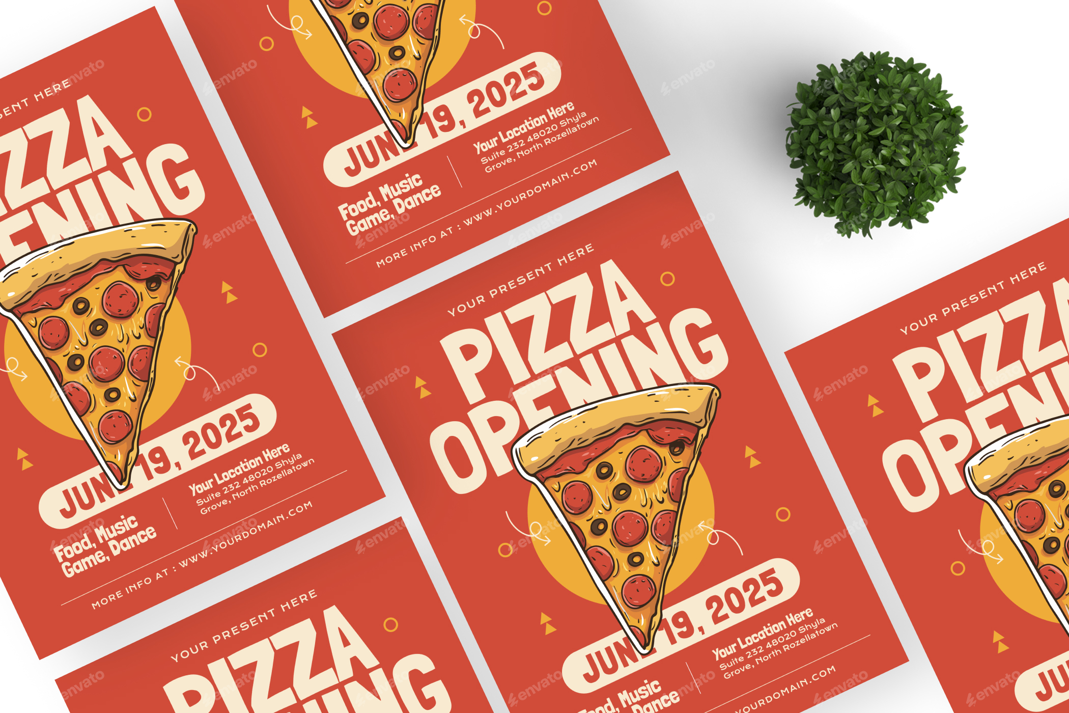 Opening Pizza Food - Flyer Set, Print Templates | GraphicRiver