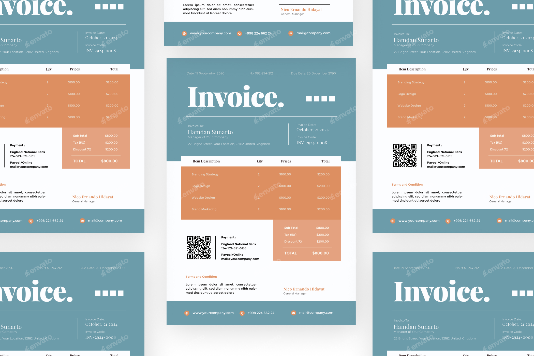 Blue Sky - Invoice, Print Templates | GraphicRiver