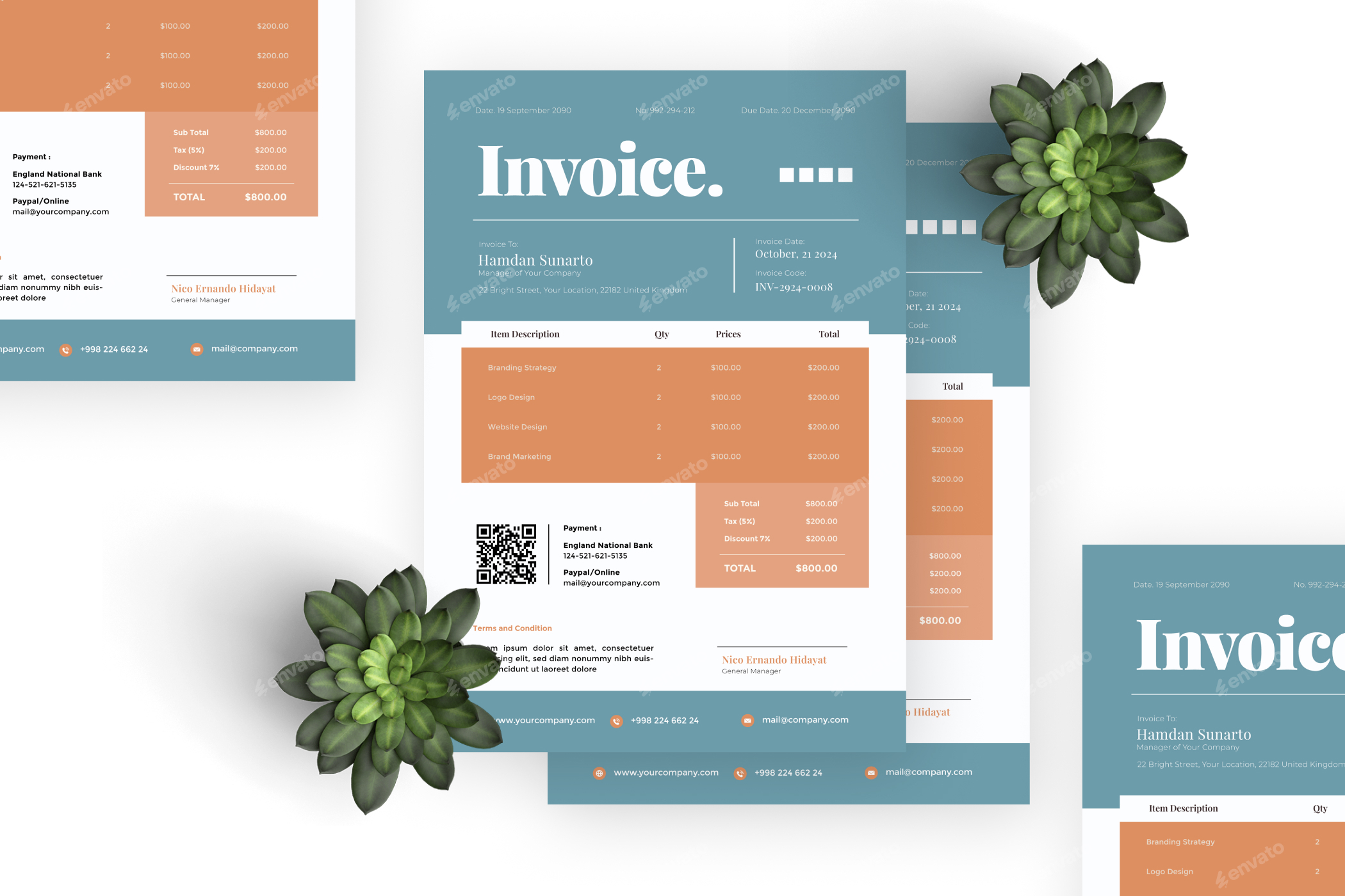 Blue Sky - Invoice, Print Templates | GraphicRiver