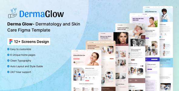 Dermatology & Skin Care Figma Template by debuggers-studio | ThemeForest