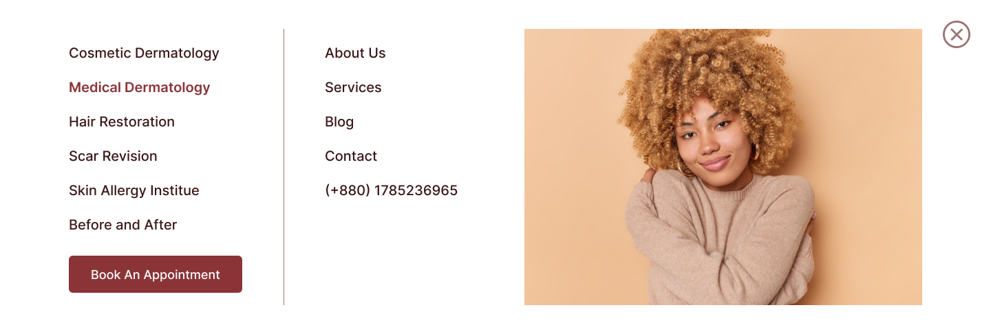 Dermatology & Skin Care Figma Template by debuggers-studio | ThemeForest