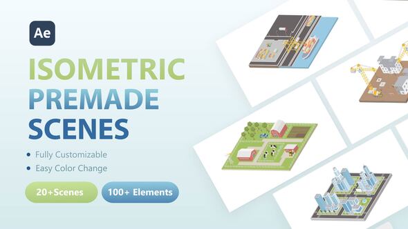 Isometric Flat World, After Effects Project Files | VideoHive