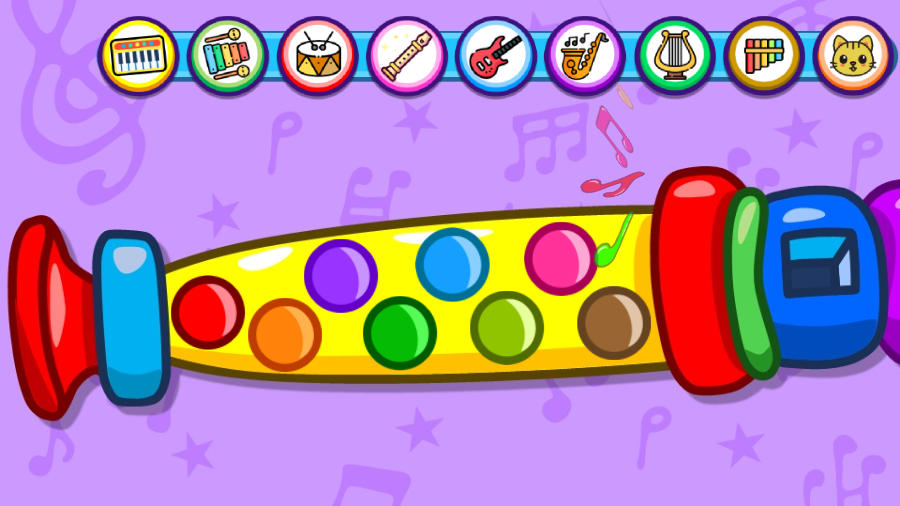 Musical Instruments for Kids (HTML5 GAME) - CONSTRUCT 3 by furkangame