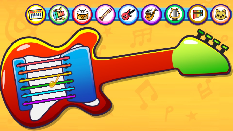 Musical Instruments for Kids (HTML5 GAME) - CONSTRUCT 3 by furkangame