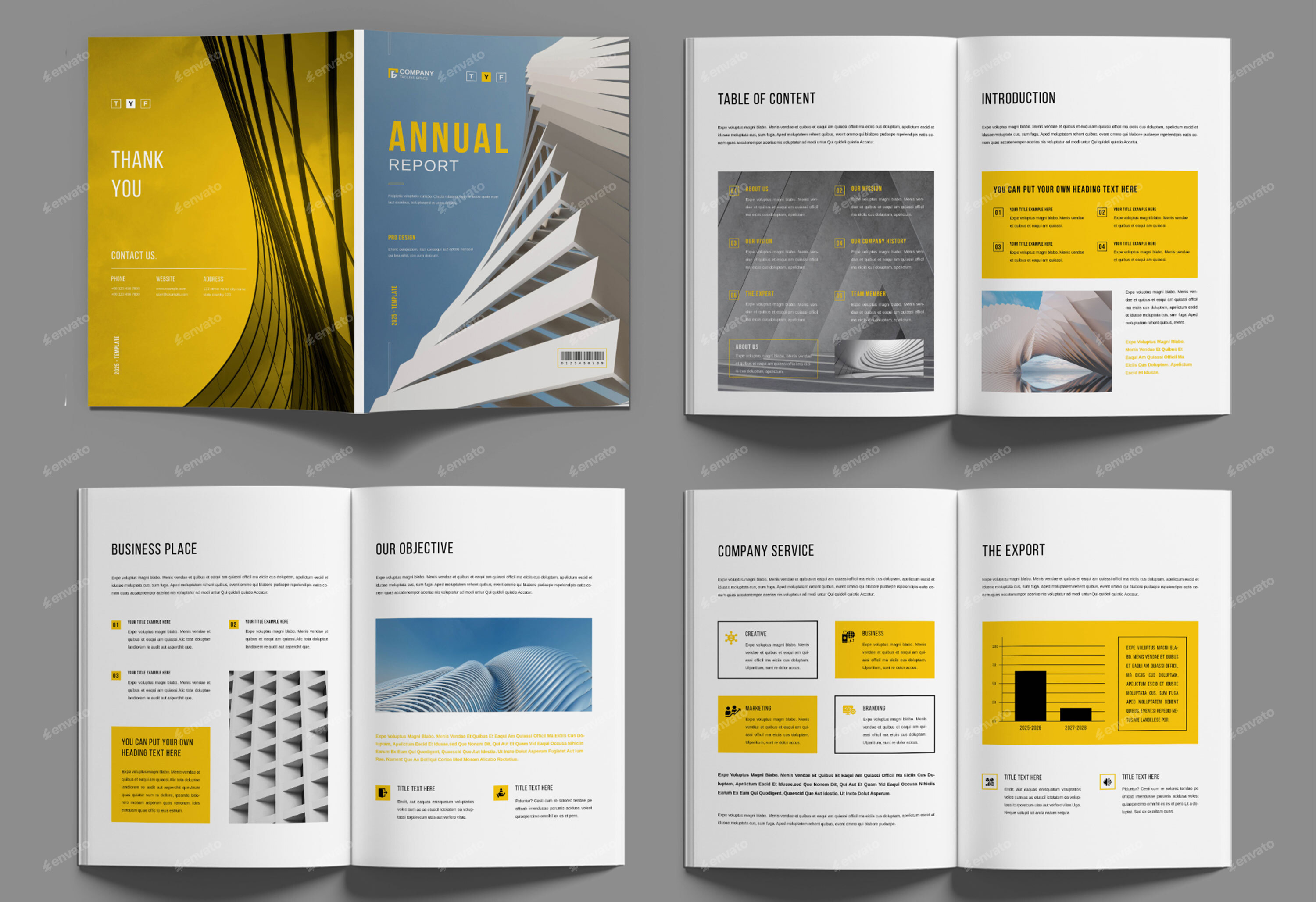 Annual Report Layout Design, Print Templates | GraphicRiver