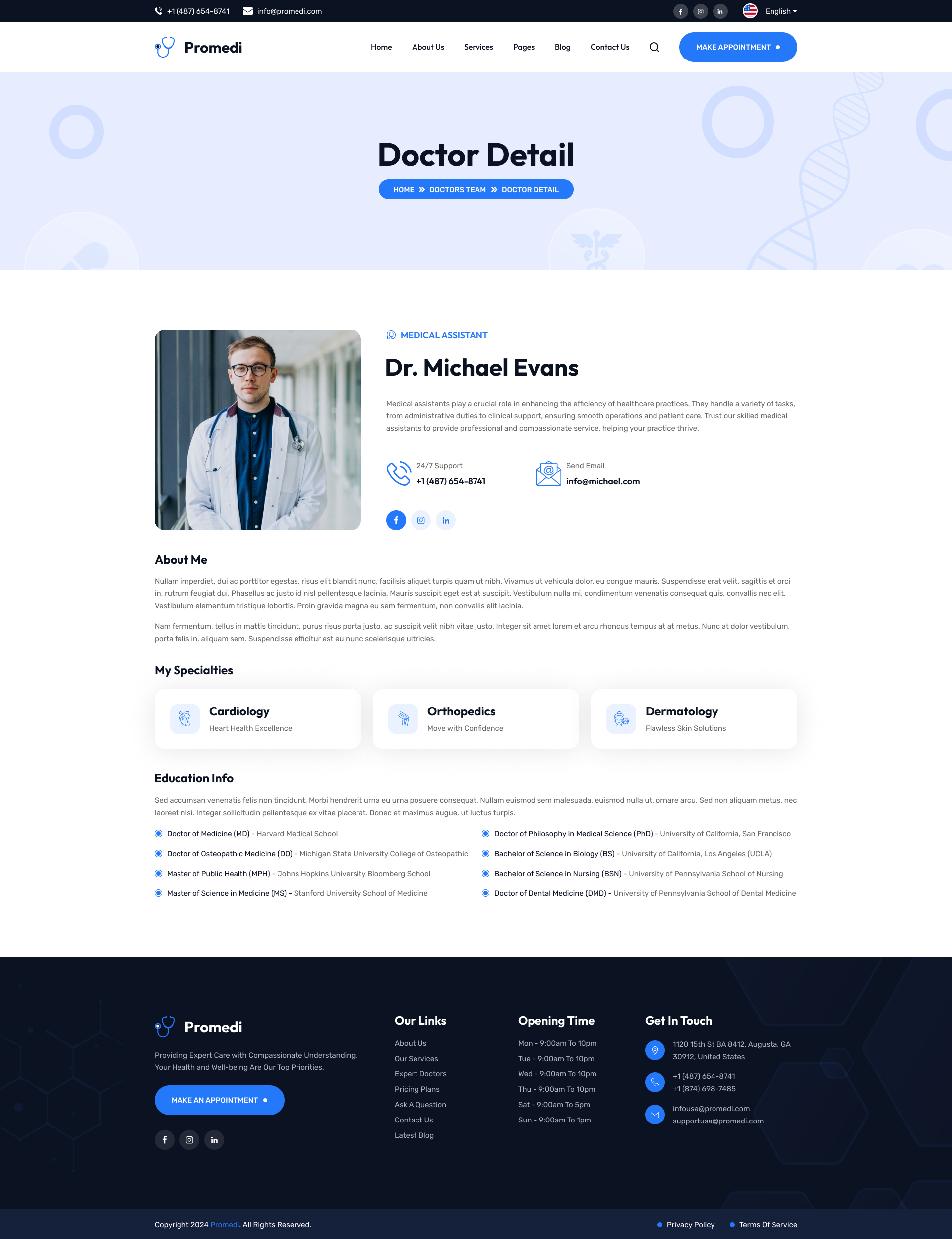 Promedi - Doctor & Health Figma Template by GeekCodeLab | ThemeForest