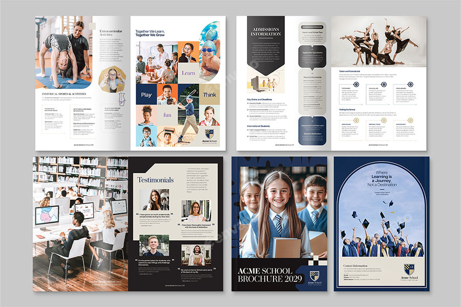 School Brochure Template, Print Templates | GraphicRiver