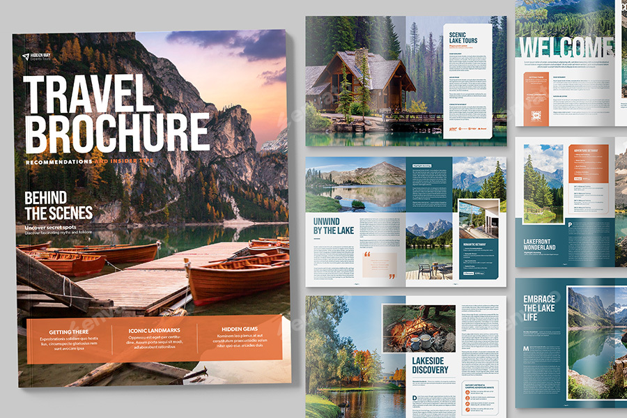 Travel Brochure Template, Print Templates | GraphicRiver