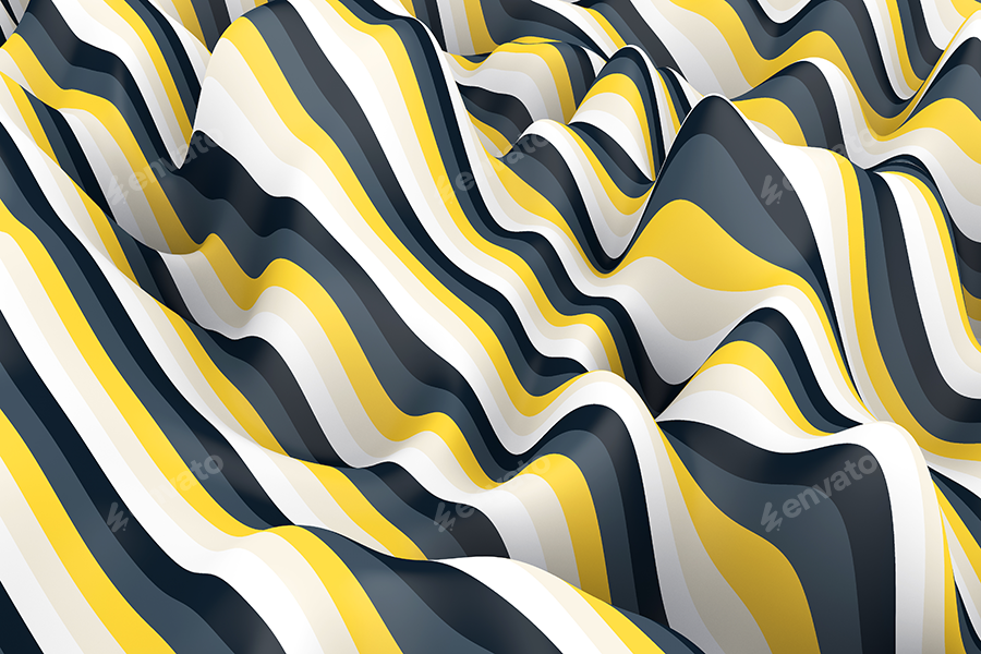 Colorful Striped Wave Backgrounds, Graphics | GraphicRiver
