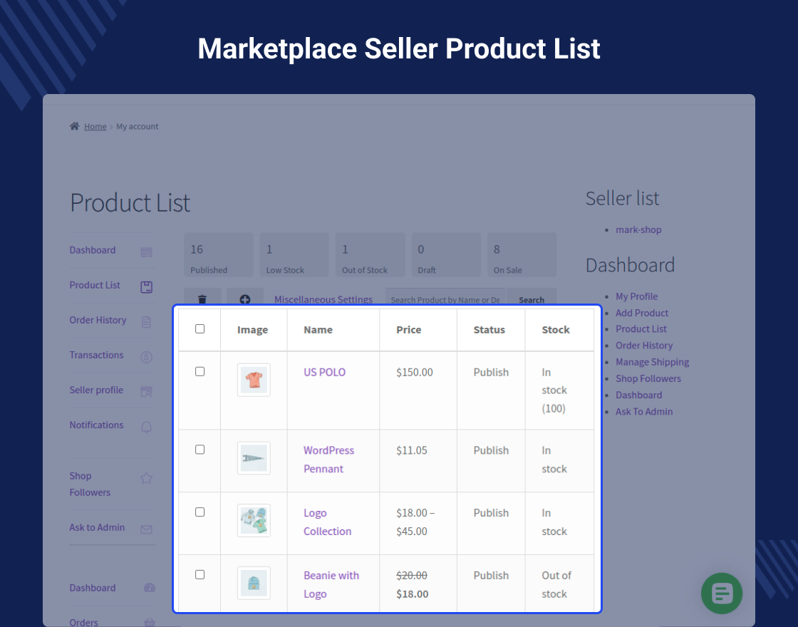 WordPress WooCommerce Multi Vendor Marketplace Plugin by Webkul ...