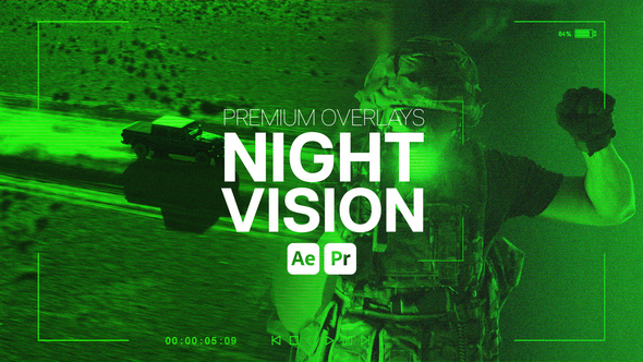 Premium Overlays Night Vision, Premiere Pro Templates | VideoHive