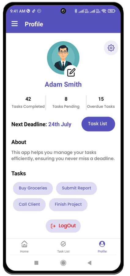Crm Task Management Estimate Generator React Native Iosandroid App Template By 1xlinternational