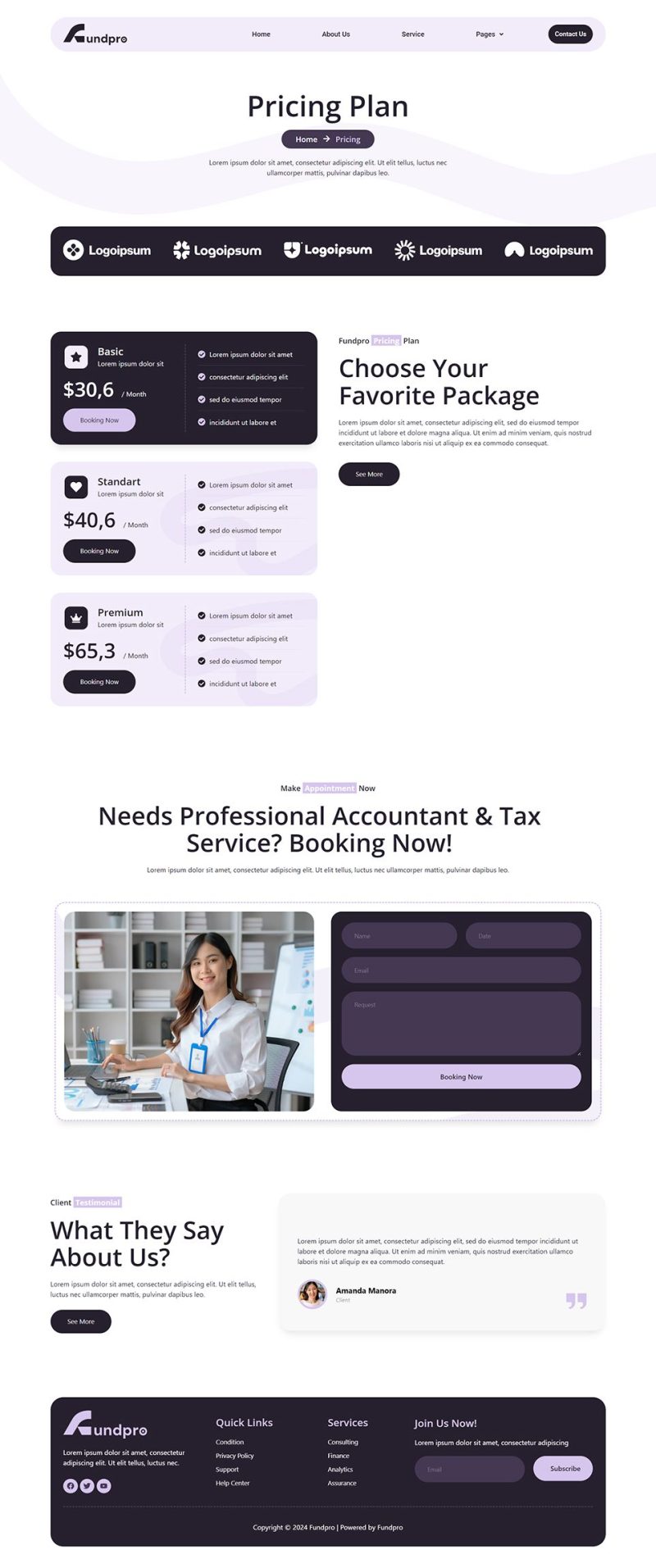 Fundpro - Modern Accounting Firm Elementor Template Kit by Kitpro | ThemeForest