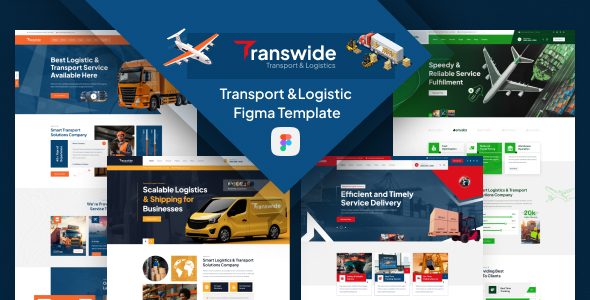 Transwide - Transport & Logistics Figma Template by Pixydrops | ThemeForest
