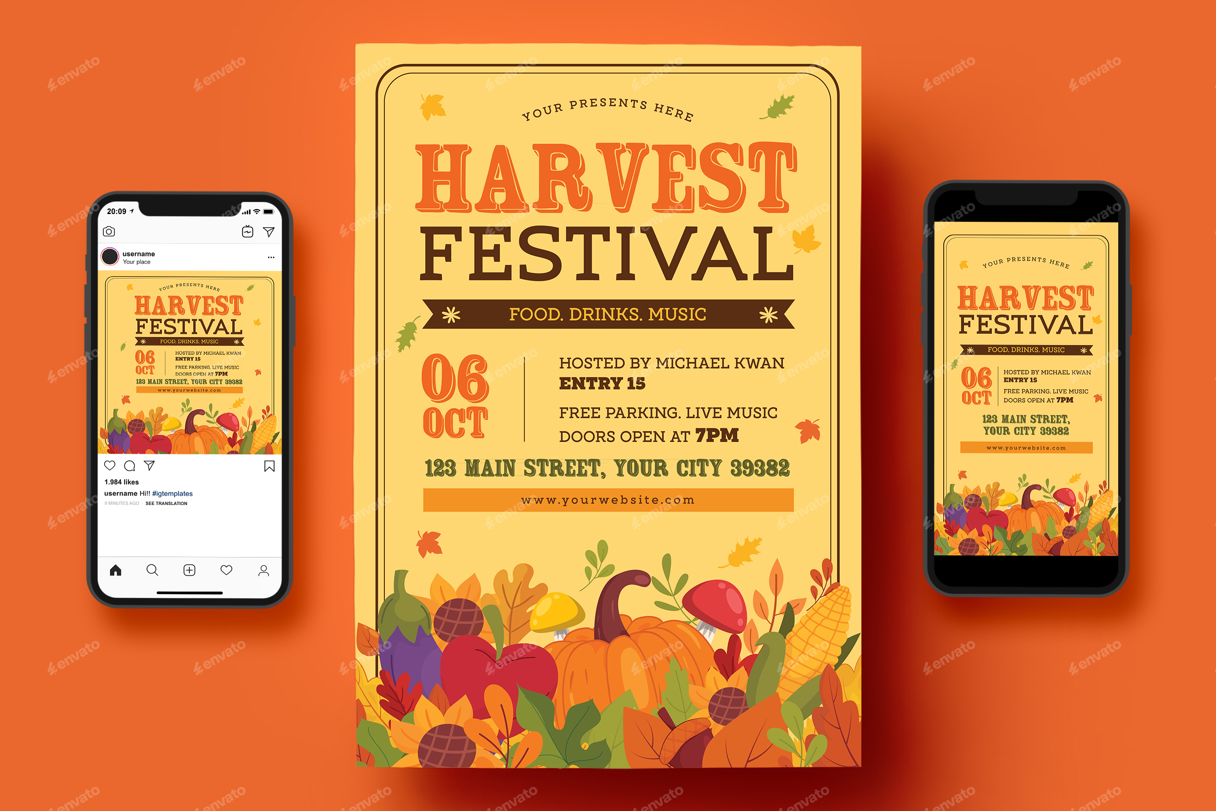 Harvest Festival Flyer, Print Templates | GraphicRiver