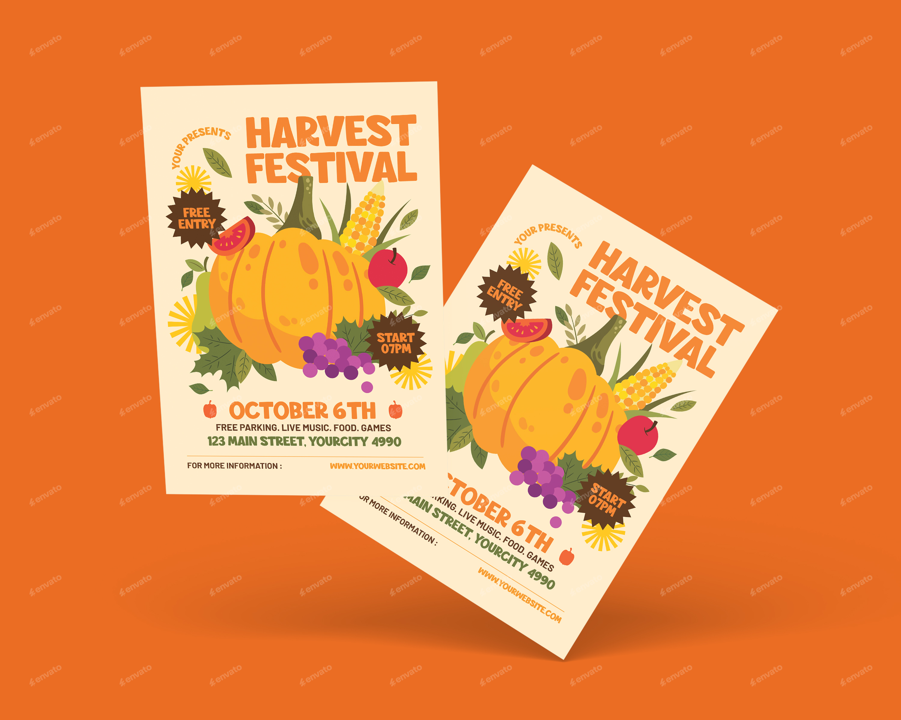 Harvest Festival Flyer, Print Templates | GraphicRiver