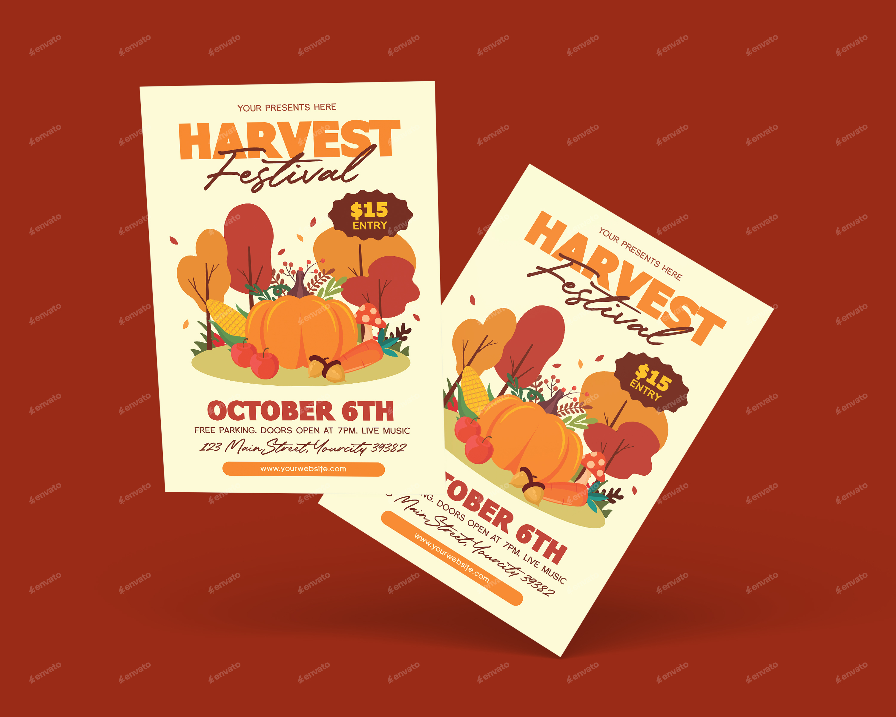 Harvest Festival Flyer, Print Templates | GraphicRiver