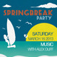 Deco Spring Break Beach Party Invitation, Print Templates | GraphicRiver