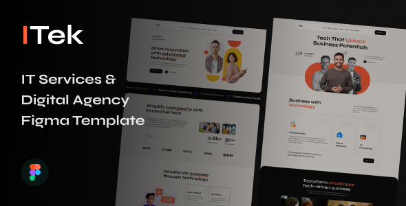 ITek - IT Services & Digital Agency Figma Template by Mugli | ThemeForest