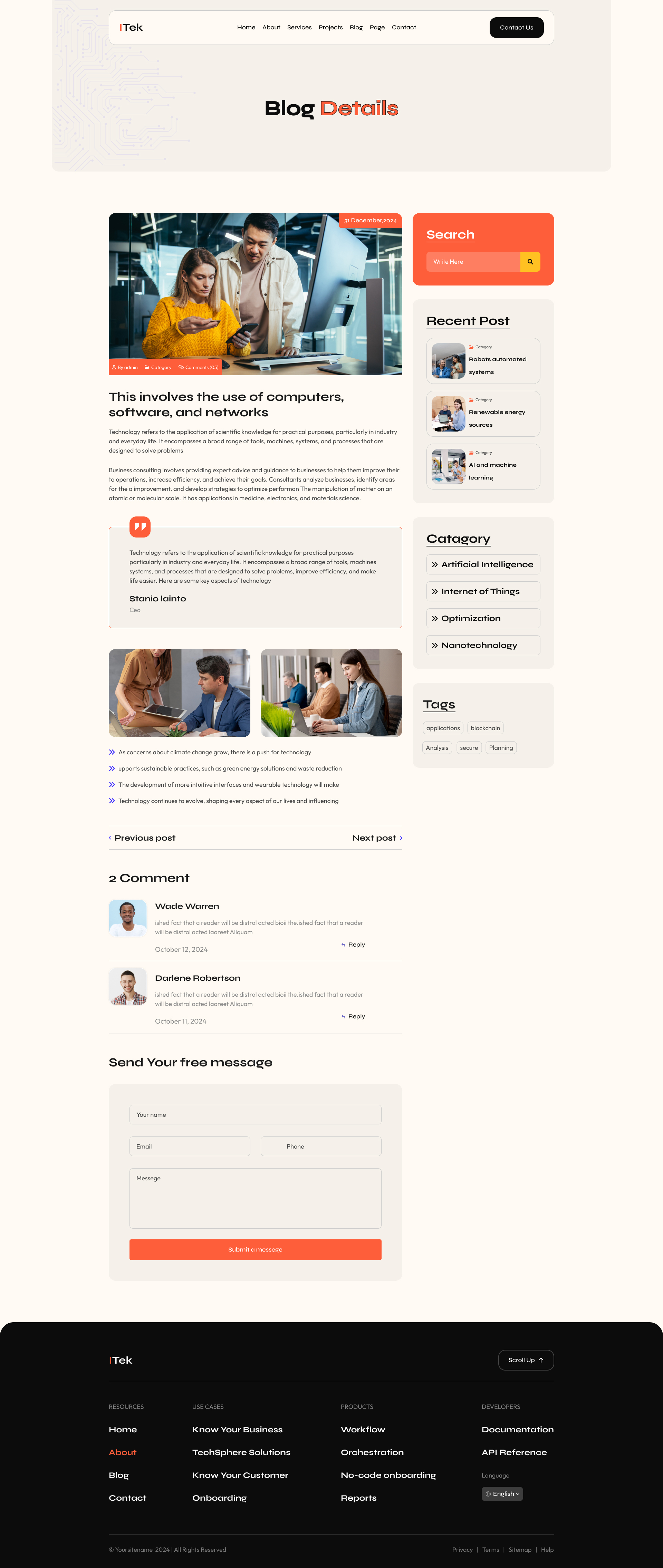 ITek - IT Services & Digital Agency Figma Template by Mugli | ThemeForest