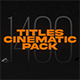 Cinematic Titles Pack | Premiere Pro, Premiere Pro Templates | VideoHive