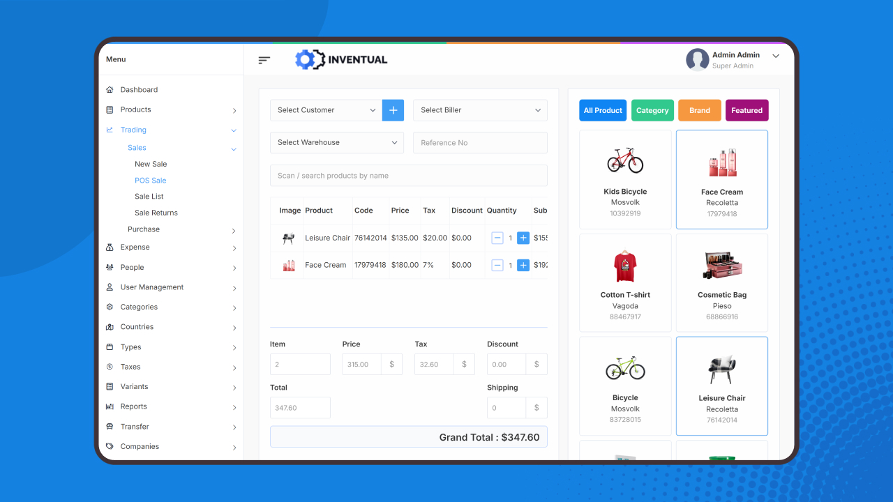 Inventual – Complete POS, Inventory Website and Mobile Flutter App by BDevs