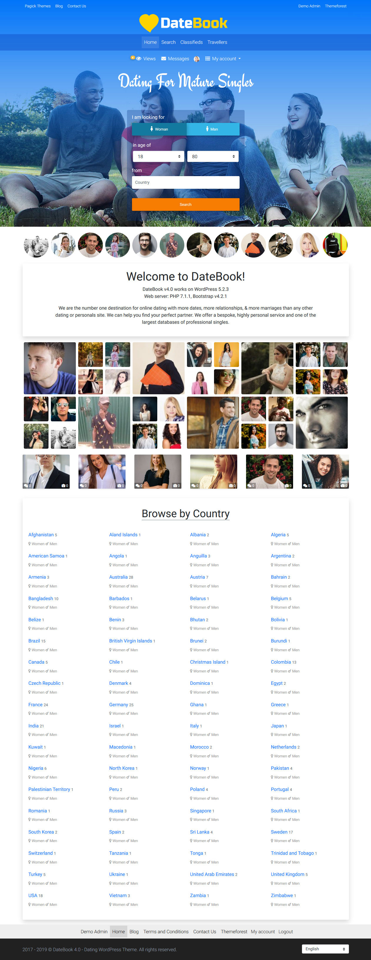 DateBook - Dating WordPress Theme by Pagick | ThemeForest