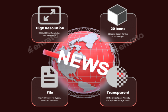 3D Journalist, Graphics | GraphicRiver