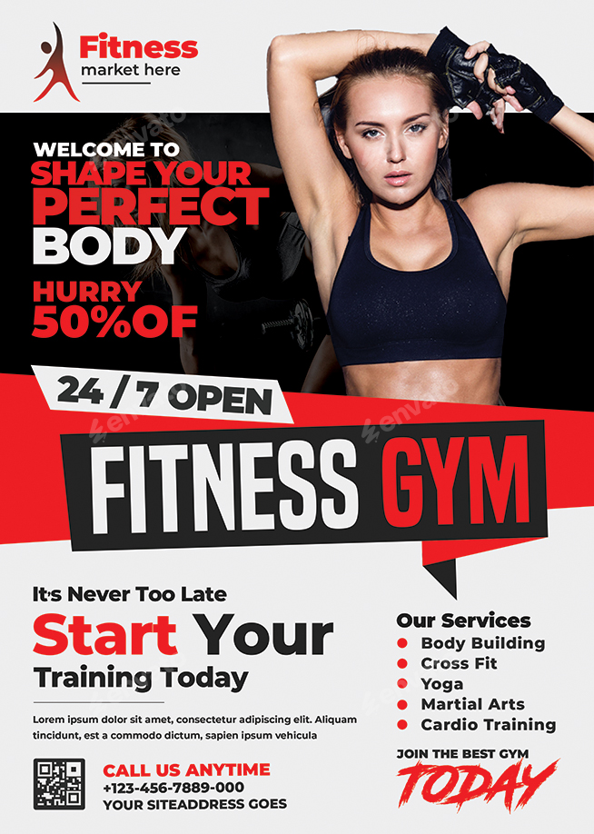 Fitness Flyer Bundle Templates, Print Templates | GraphicRiver