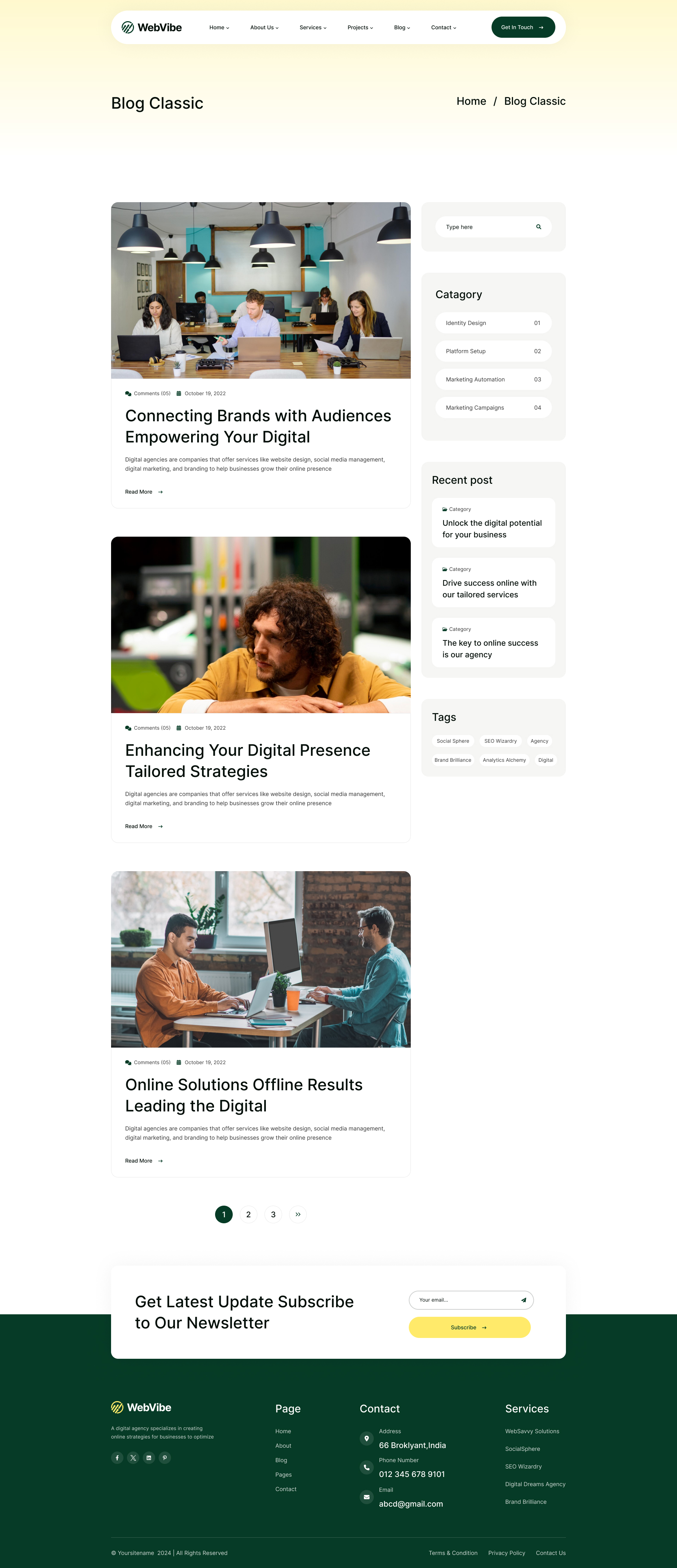 WebVibe - Creative Digital Agency Figma Template by Mugli | ThemeForest