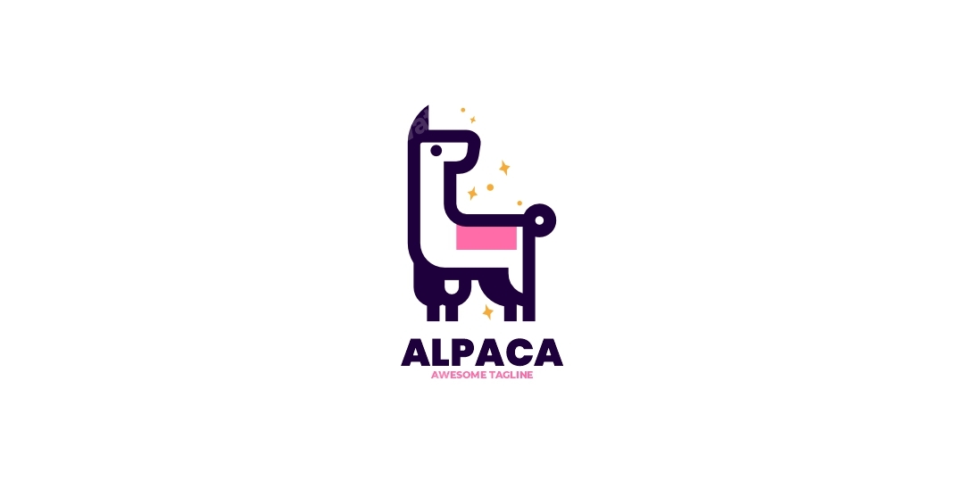 Alpaca Simple Mascot Logo Template, Logo Templates | GraphicRiver