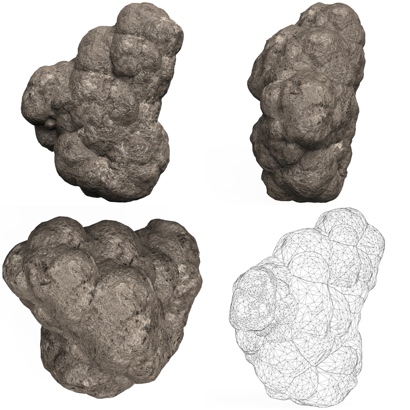 10 Game Ready Mud Rock Collection by plantworld3d | 3DOcean