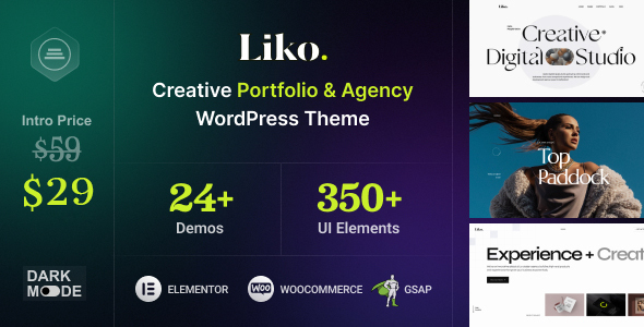 Liko - Creative Agency & Portfolio WordPress Theme by fox-themes | ThemeForest