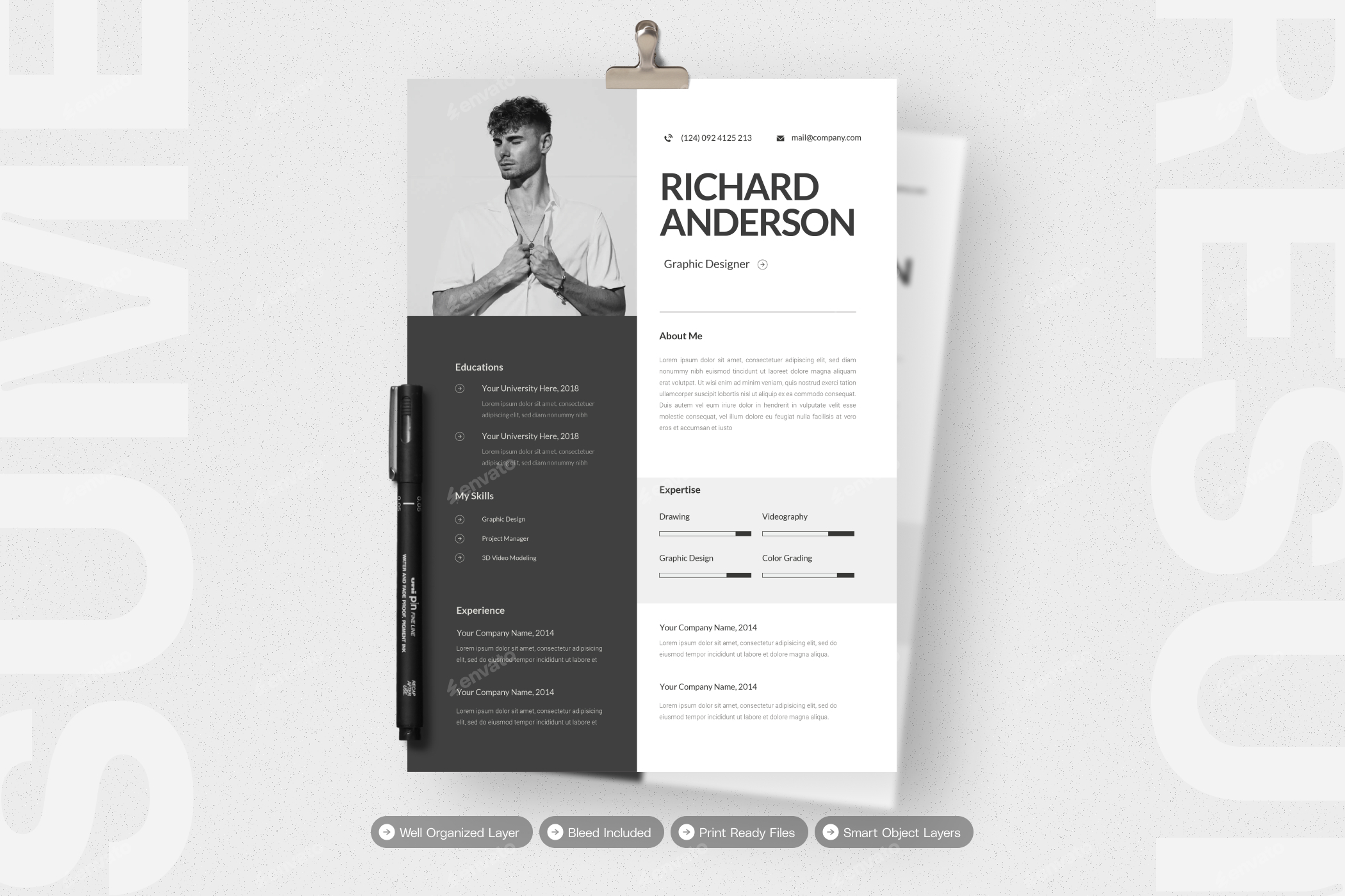 Grey Point - Resume, Print Templates | GraphicRiver