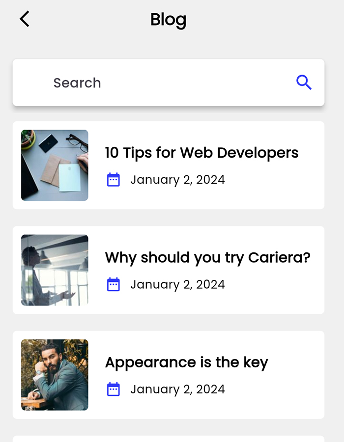 Cariera - WP Job Manager Flutter App by gnodesign | CodeCanyon