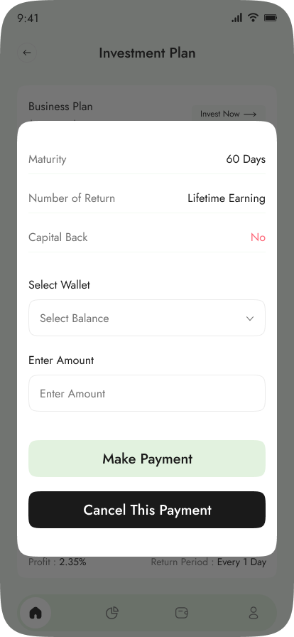 Agriwealth - Agricultural HYIP Investment Mobile App Figma Template by binary-vines