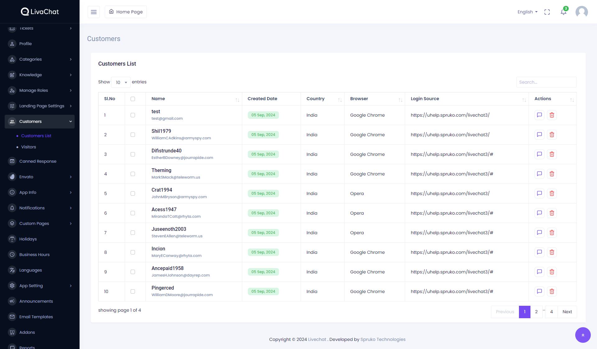 LiveChat - Laravel Real Time LivaChat Application by SPRUKO | CodeCanyon
