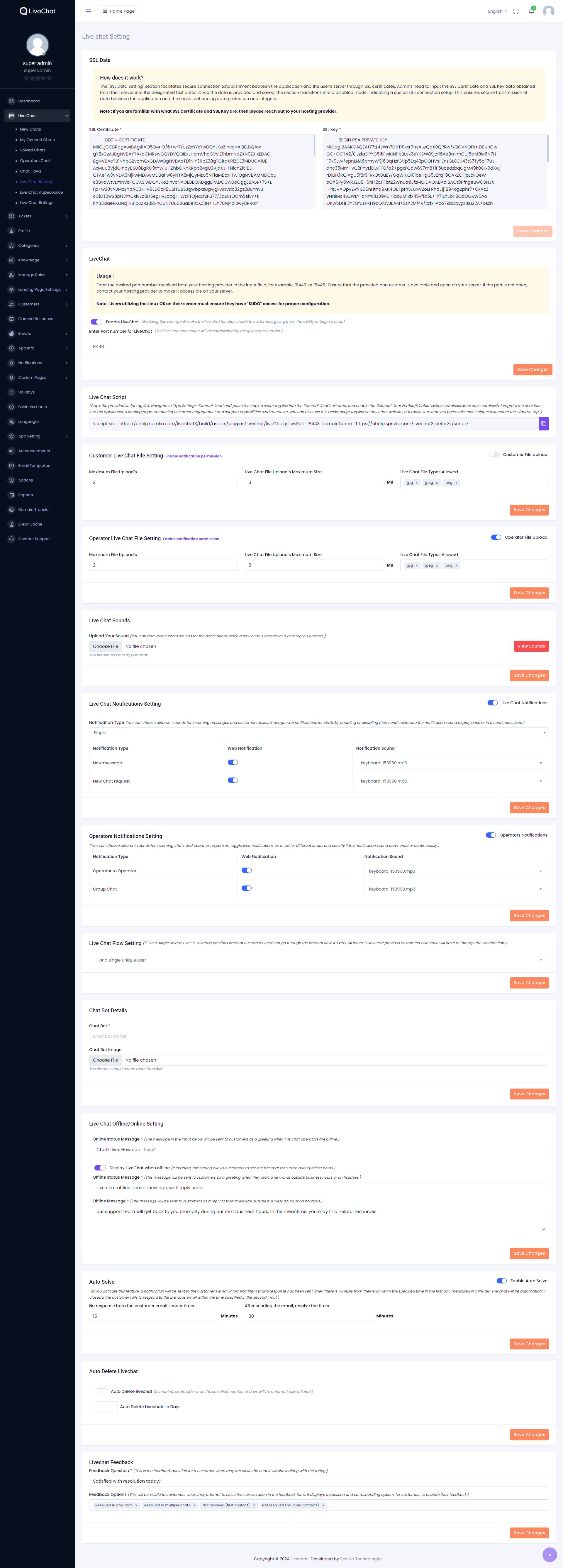 LiveChat - Laravel Real Time LivaChat Application by SPRUKO | CodeCanyon